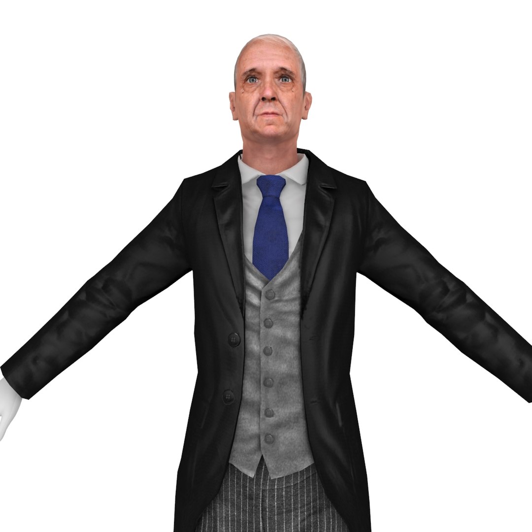 3D Butler Model - TurboSquid 1289200