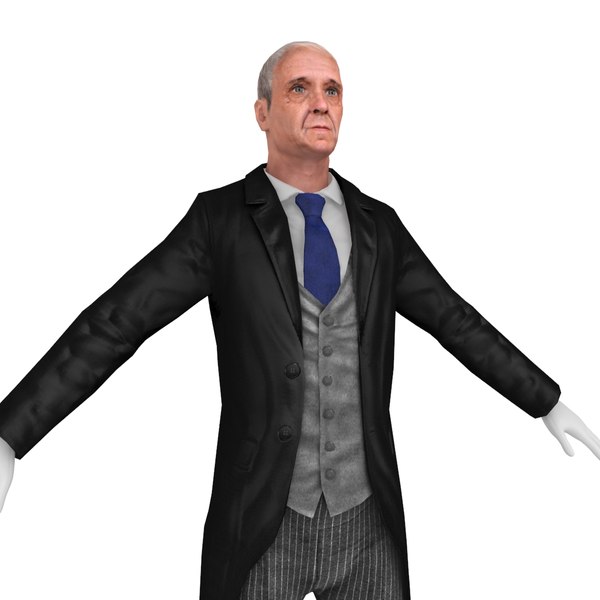 3D butler model - TurboSquid 1289200
