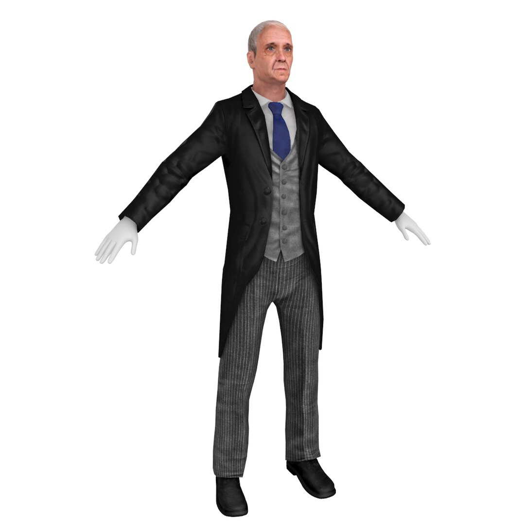 3D Butler Model - TurboSquid 1289200