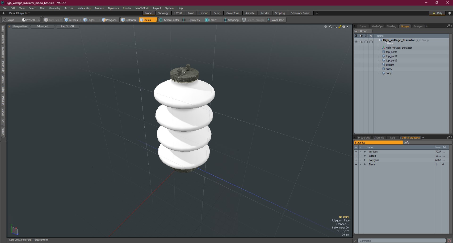 3D High Voltage Insulator - TurboSquid 2246745