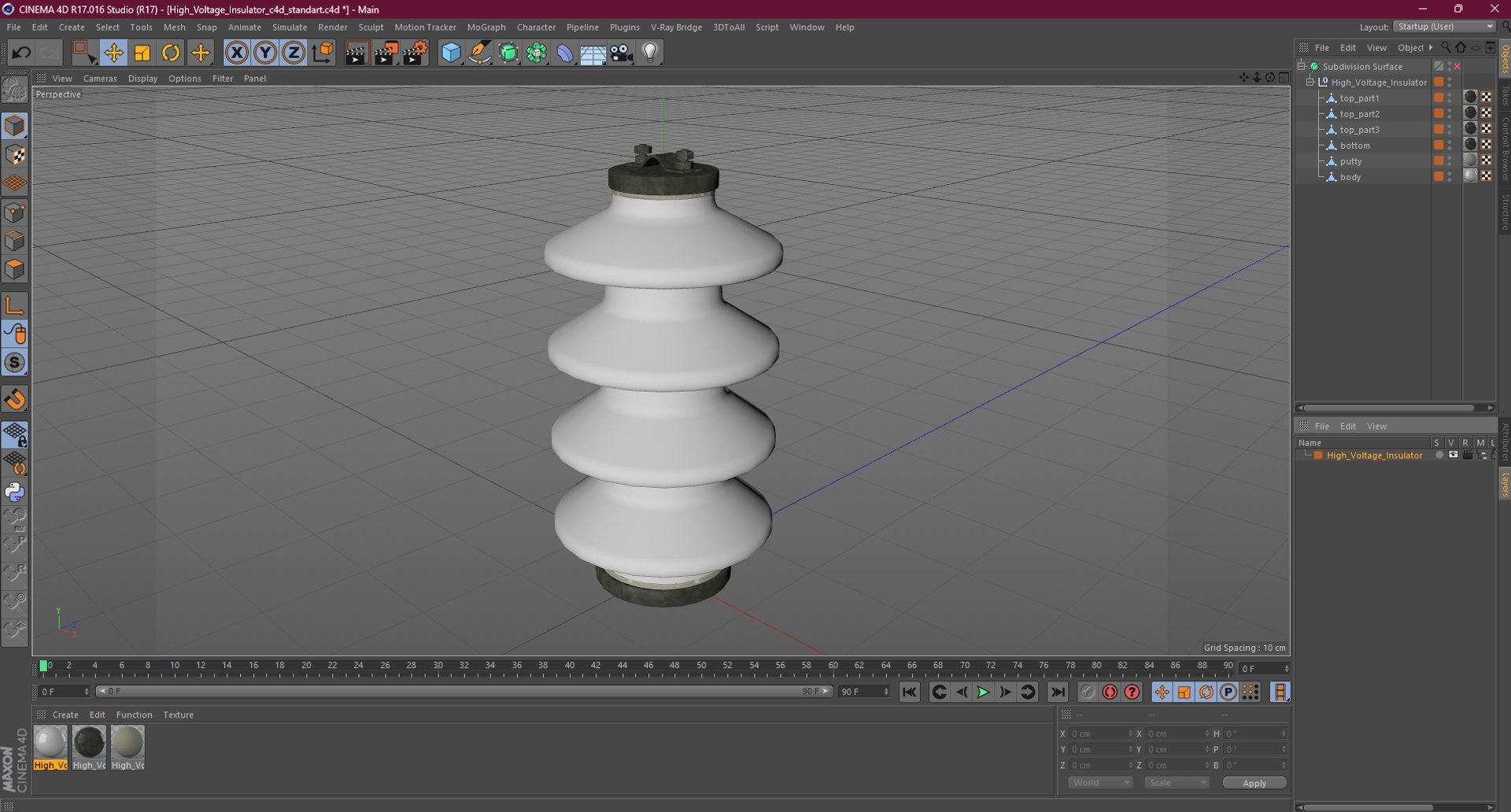 3D High Voltage Insulator - TurboSquid 2246745