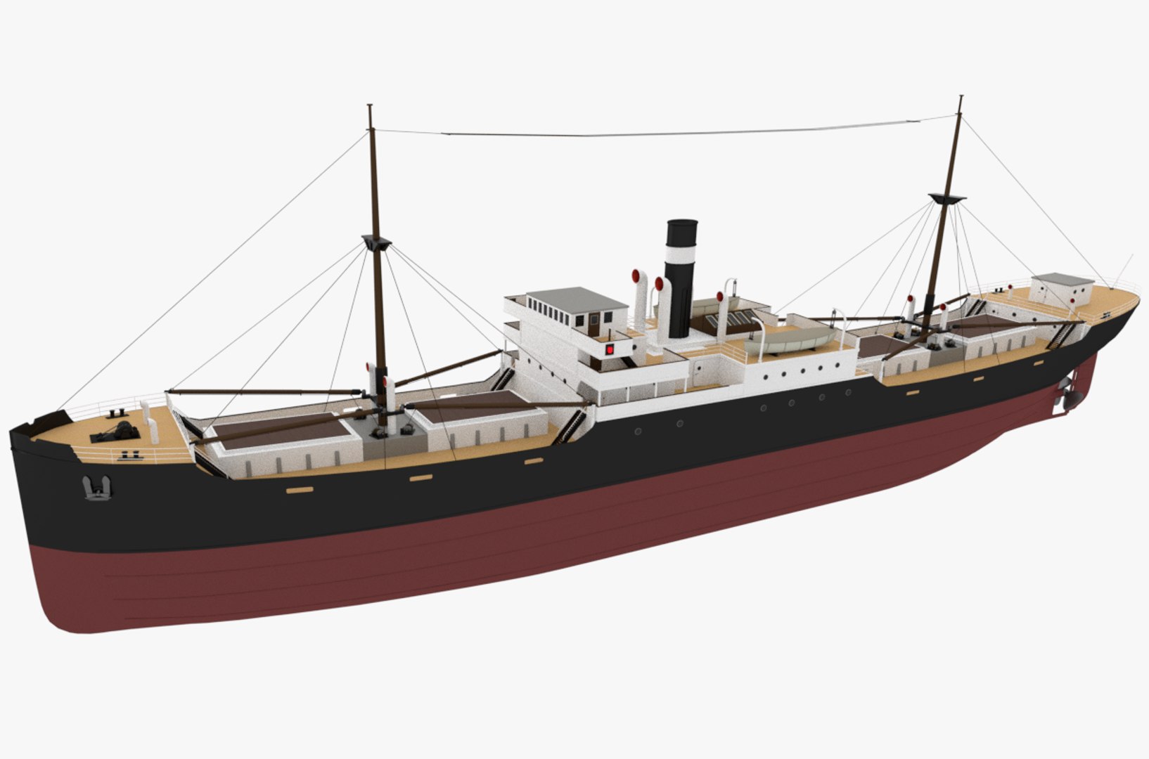 3D Cargo Ship - TurboSquid 1442868