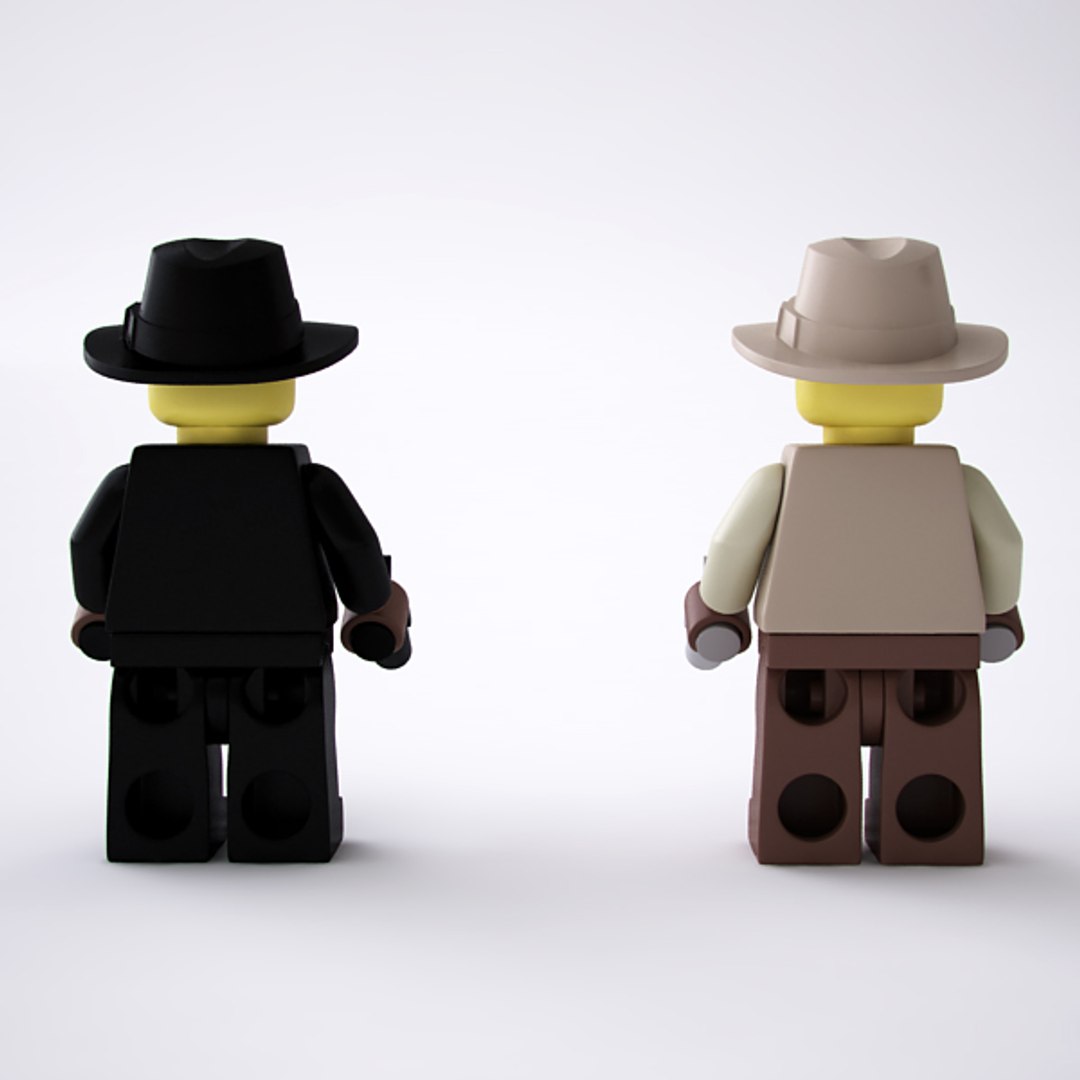 3d Max Rigged Lego Cowboy