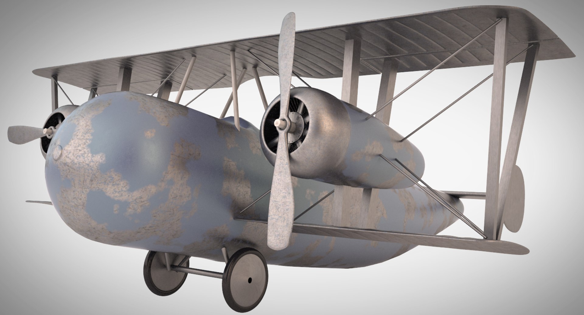 3d Model Of Ww1 Airbomber