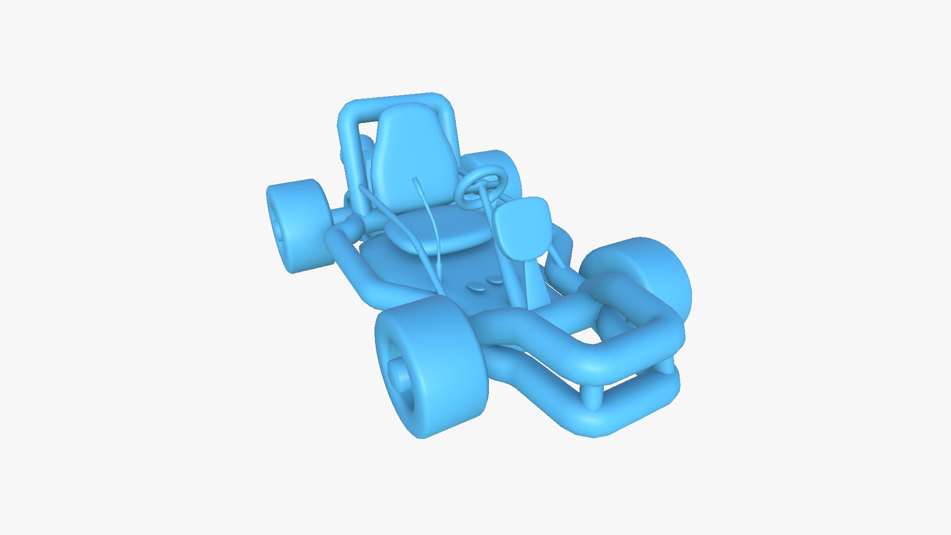 Cartoon Kart H06 Yellow - Vehicle Racing Design Model - TurboSquid 2035661