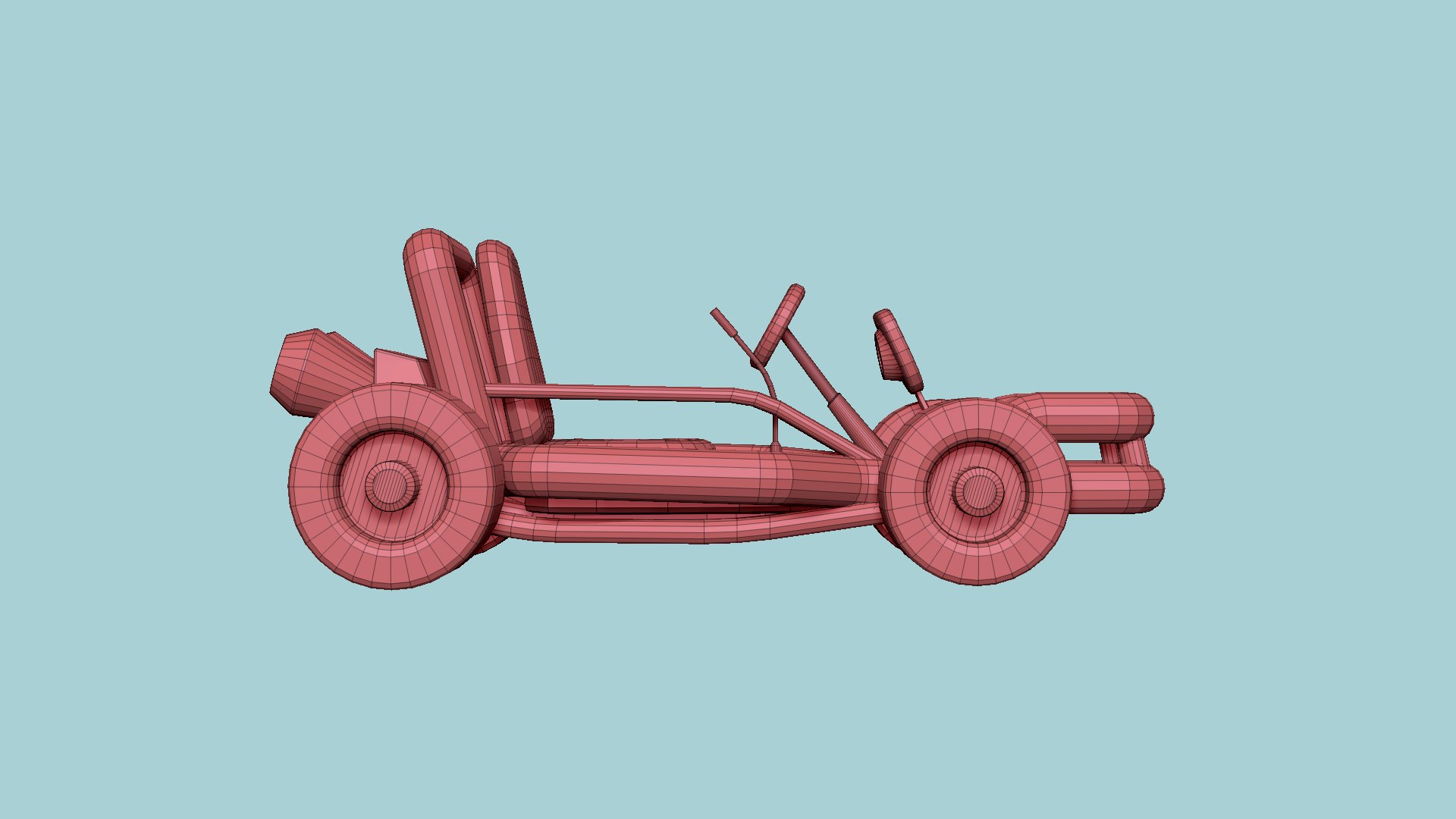 Cartoon Kart H06 Yellow - Vehicle Racing Design Model - TurboSquid 2035661