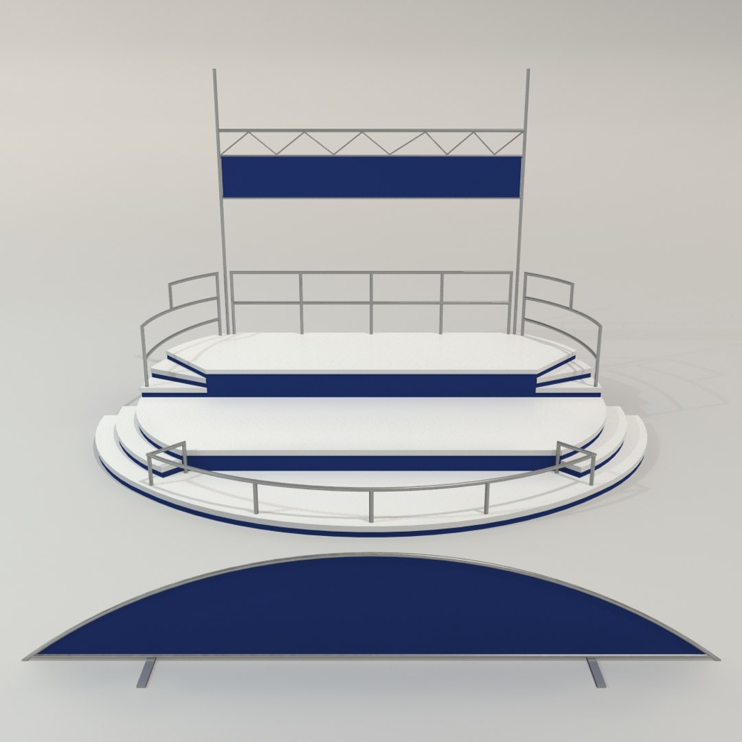 Stage Presentation 3d Model