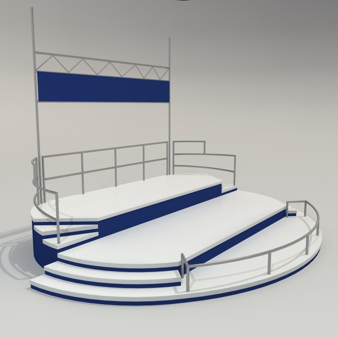 Stage Presentation 3d Model