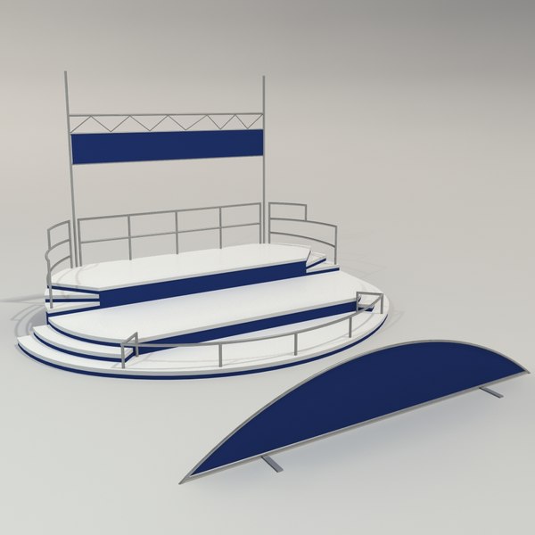 stage presentation 3d model