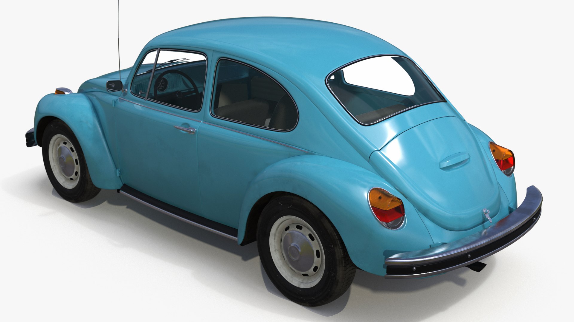 3D Classic Volkswagen Beetle Simple Interior - TurboSquid 2316259