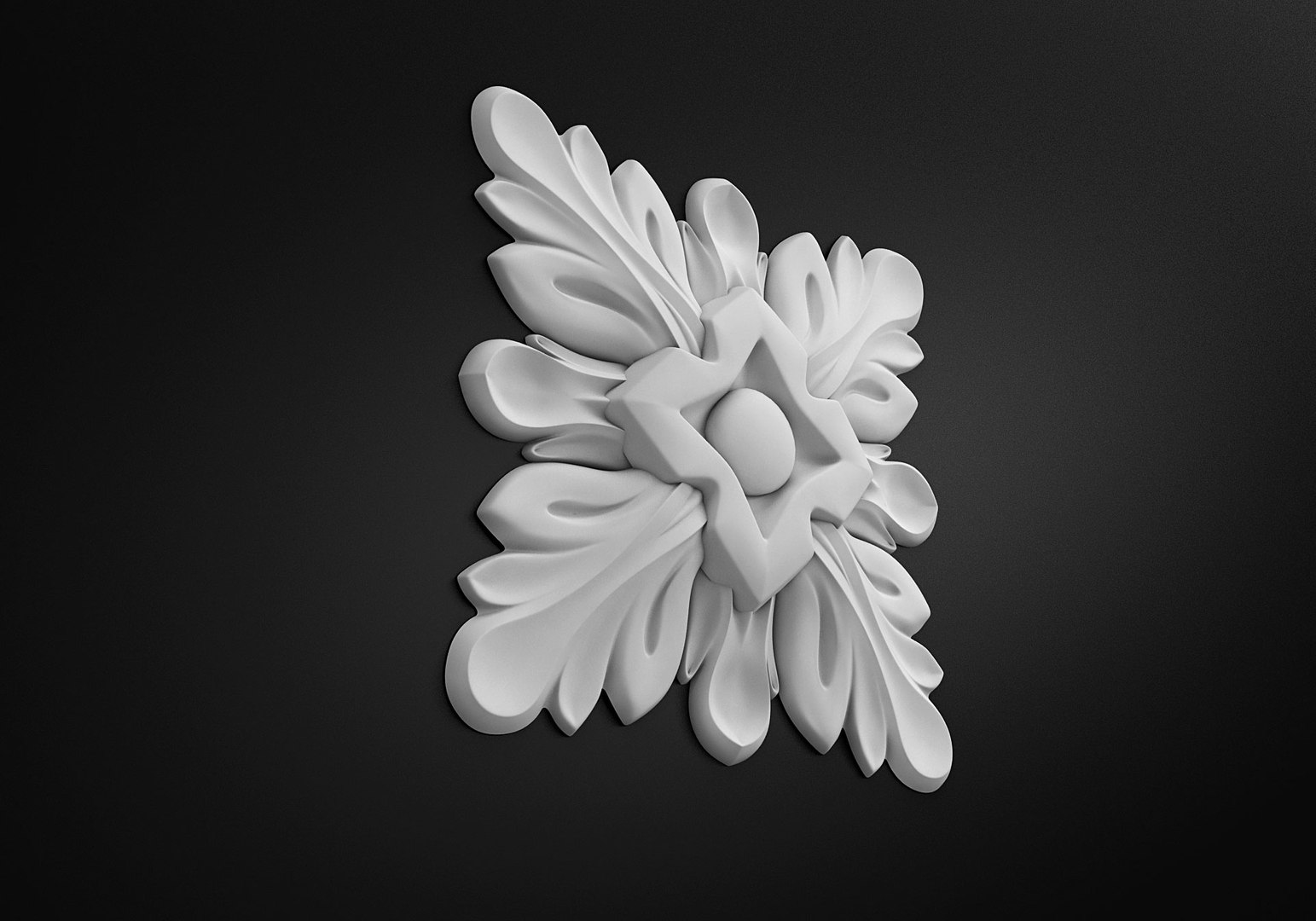3D Carved Rosette Model - TurboSquid 1981631