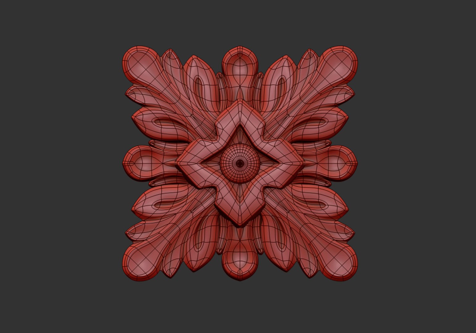 3D Carved Rosette Model - TurboSquid 1981631