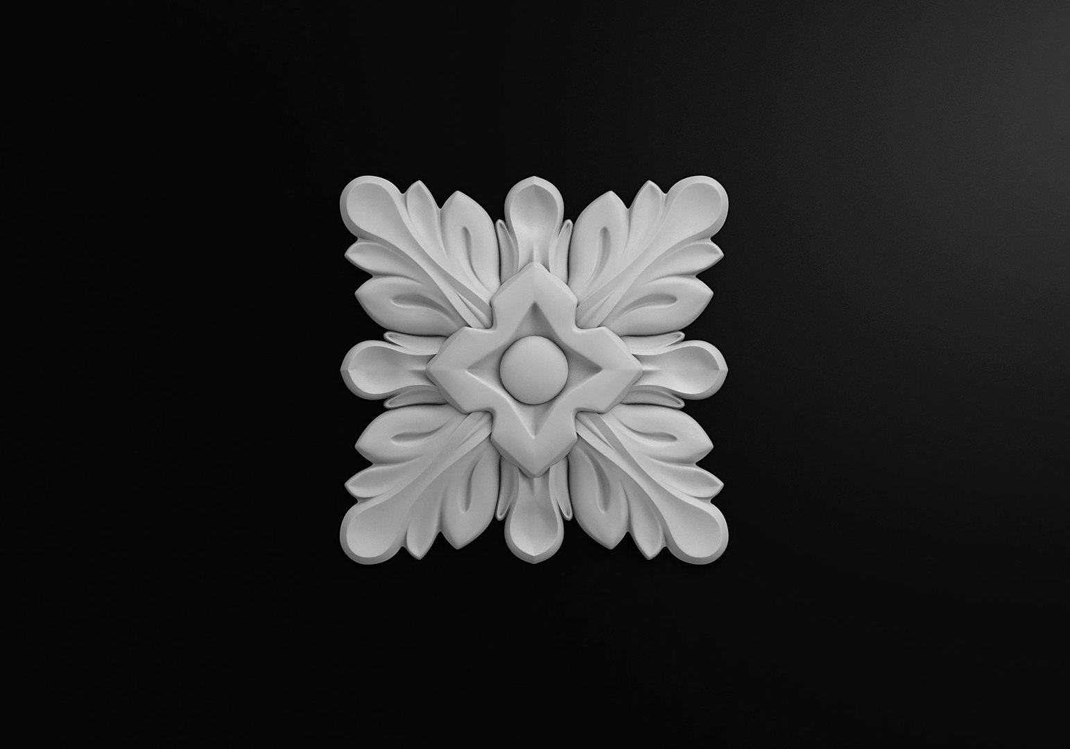3D Carved Rosette Model - TurboSquid 1981631