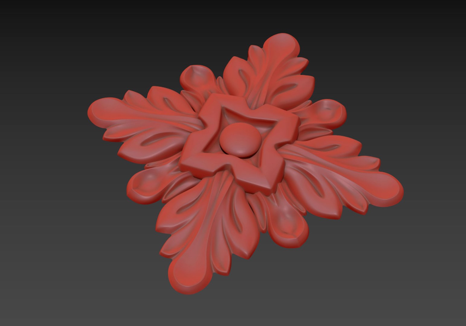 3D Carved Rosette Model - TurboSquid 1981631