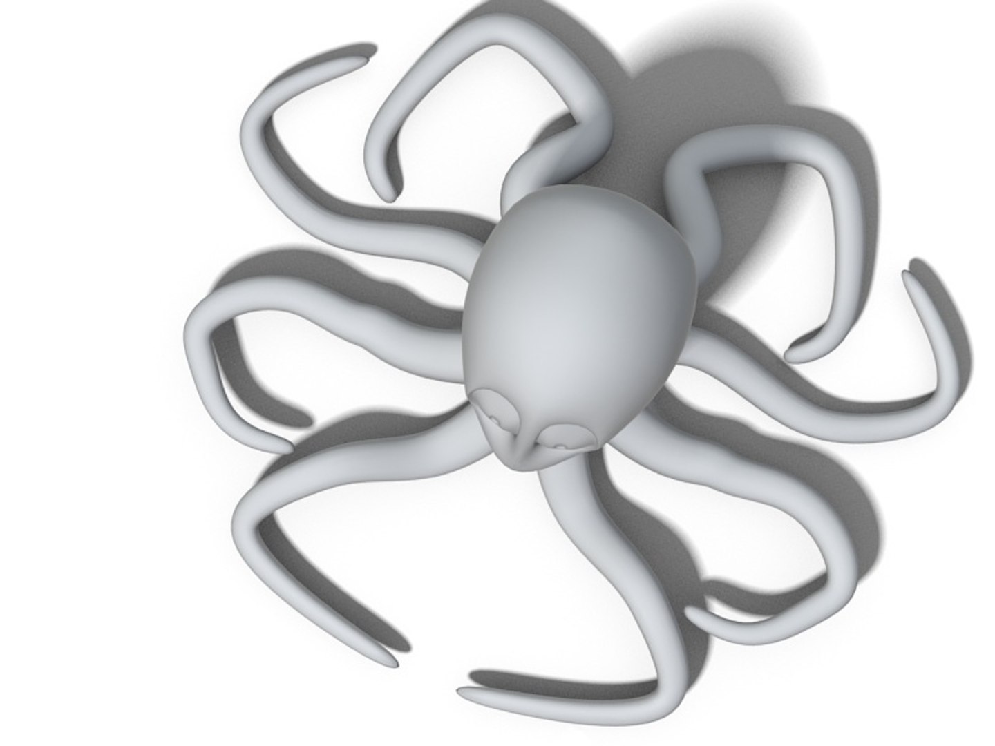 3d Octopus Mesh Model