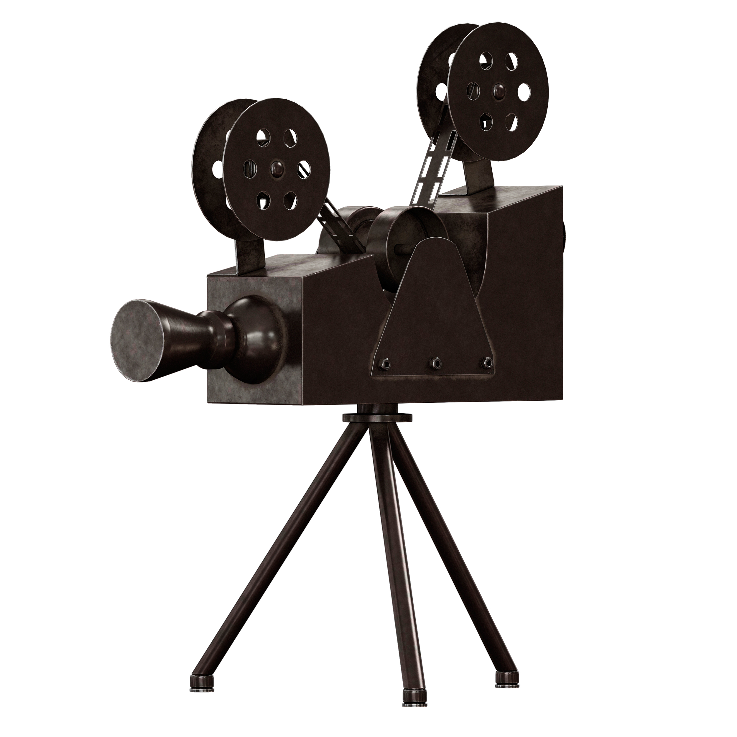 Movie camera - metal sculpture 3D - TurboSquid 1732460