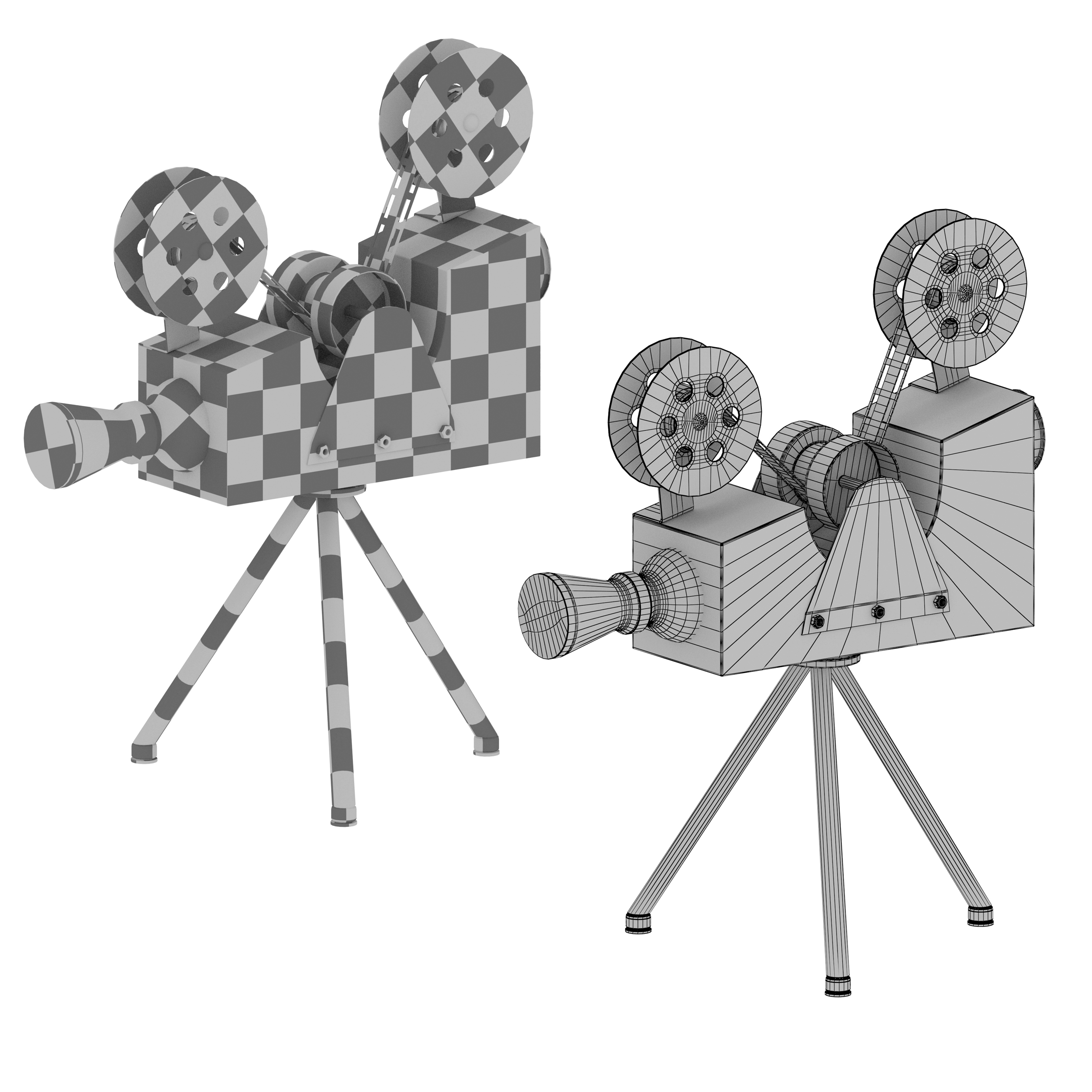 Movie camera - metal sculpture 3D - TurboSquid 1732460