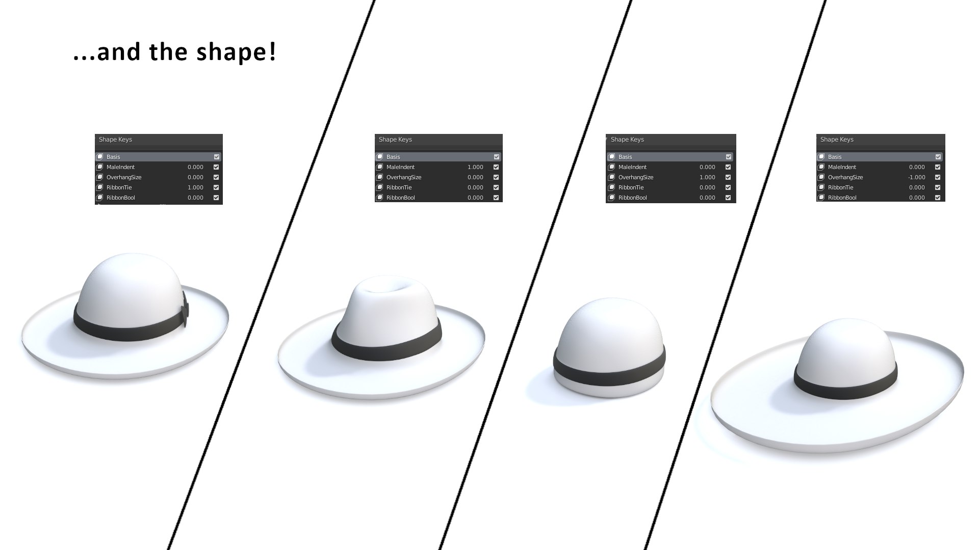 3D Customisable Hat Pack - TurboSquid 1882886
