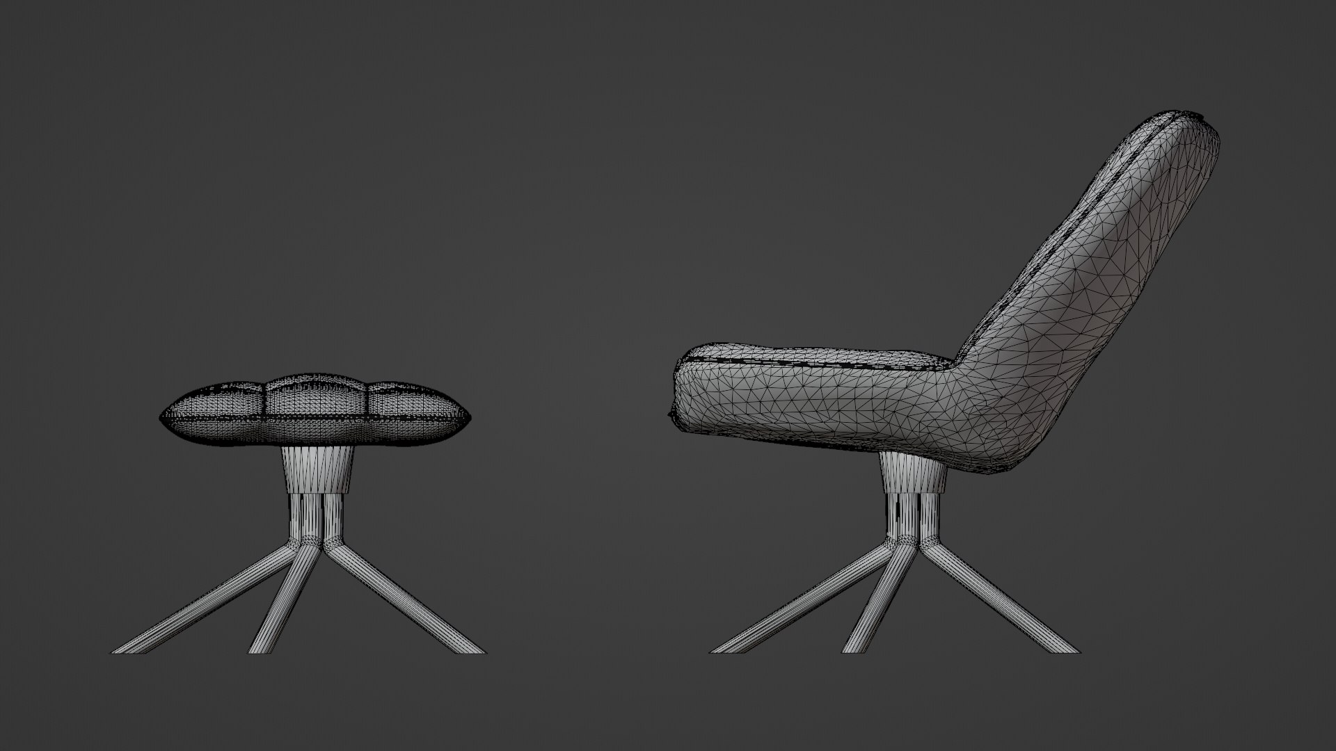 Colorful Swivel Chair 3D Model - TurboSquid 2185202