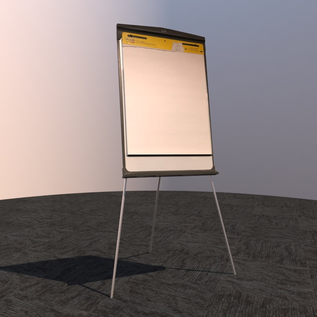 3D Post Easel - TurboSquid 1216360