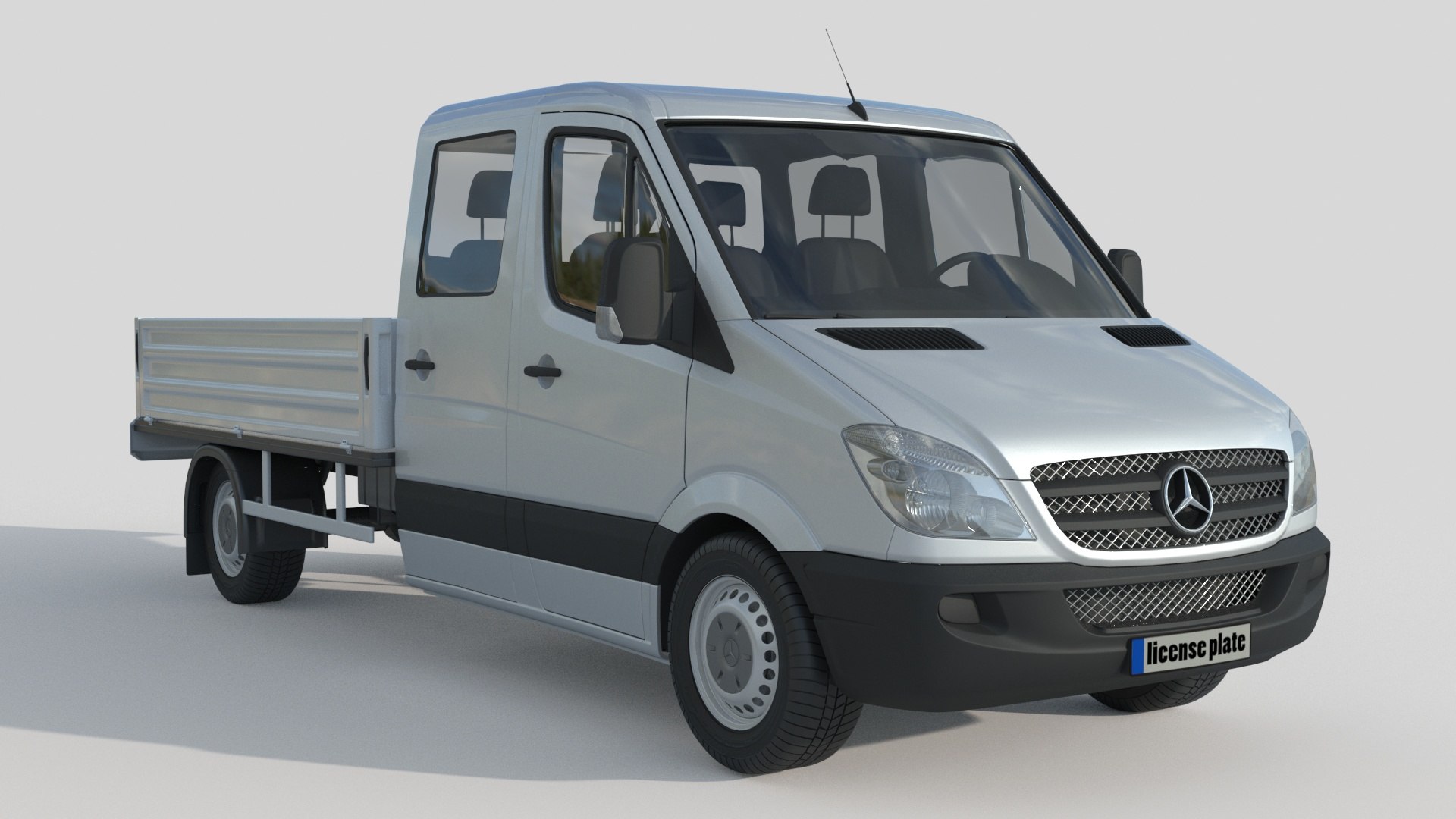 Mercedes Benz Sprinter Double Cab Pickup3D模型 - TurboSquid 1894887
