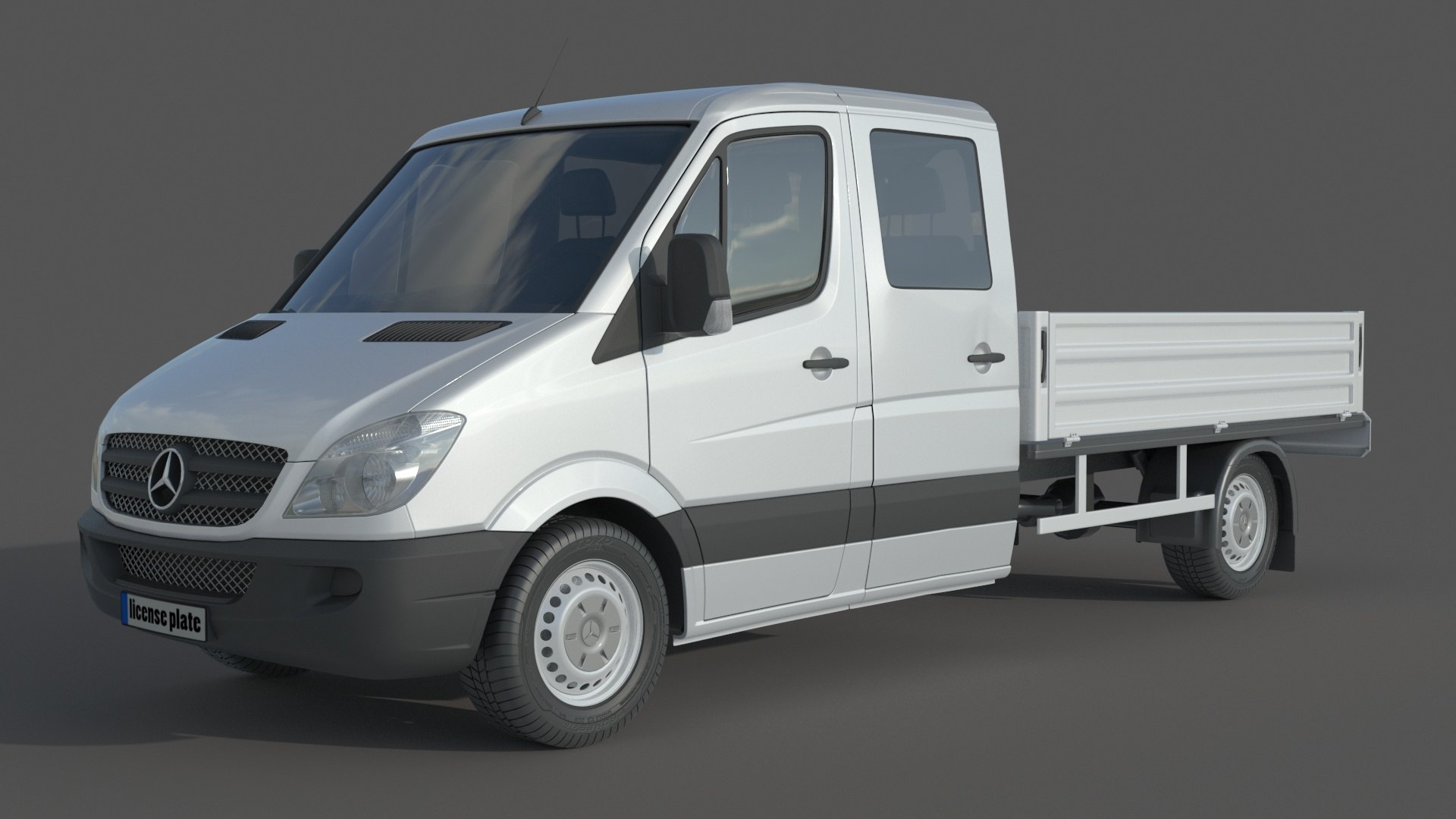 3D Mercedes Benz Sprinter Double Cab Pickup model - TurboSquid 1894887
