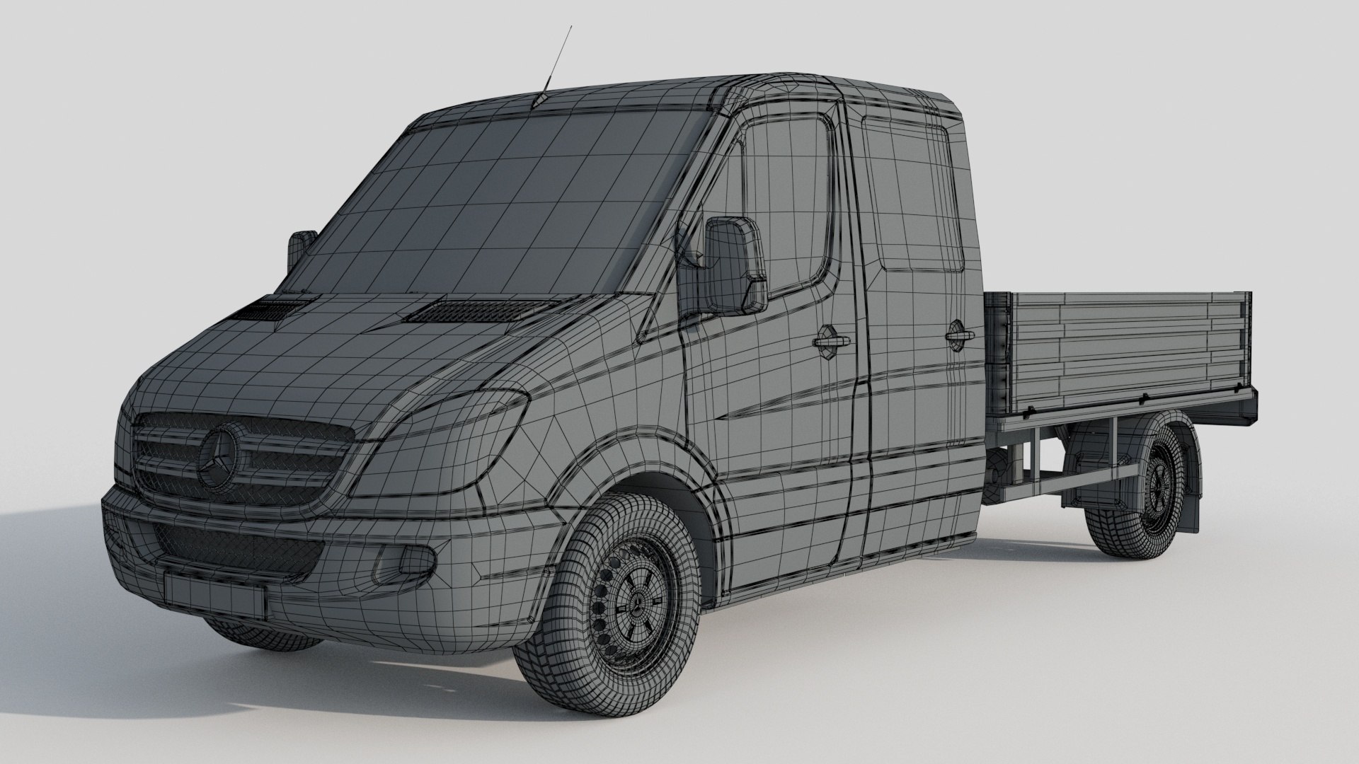 3D Mercedes Benz Sprinter Double Cab Pickup model - TurboSquid 1894887