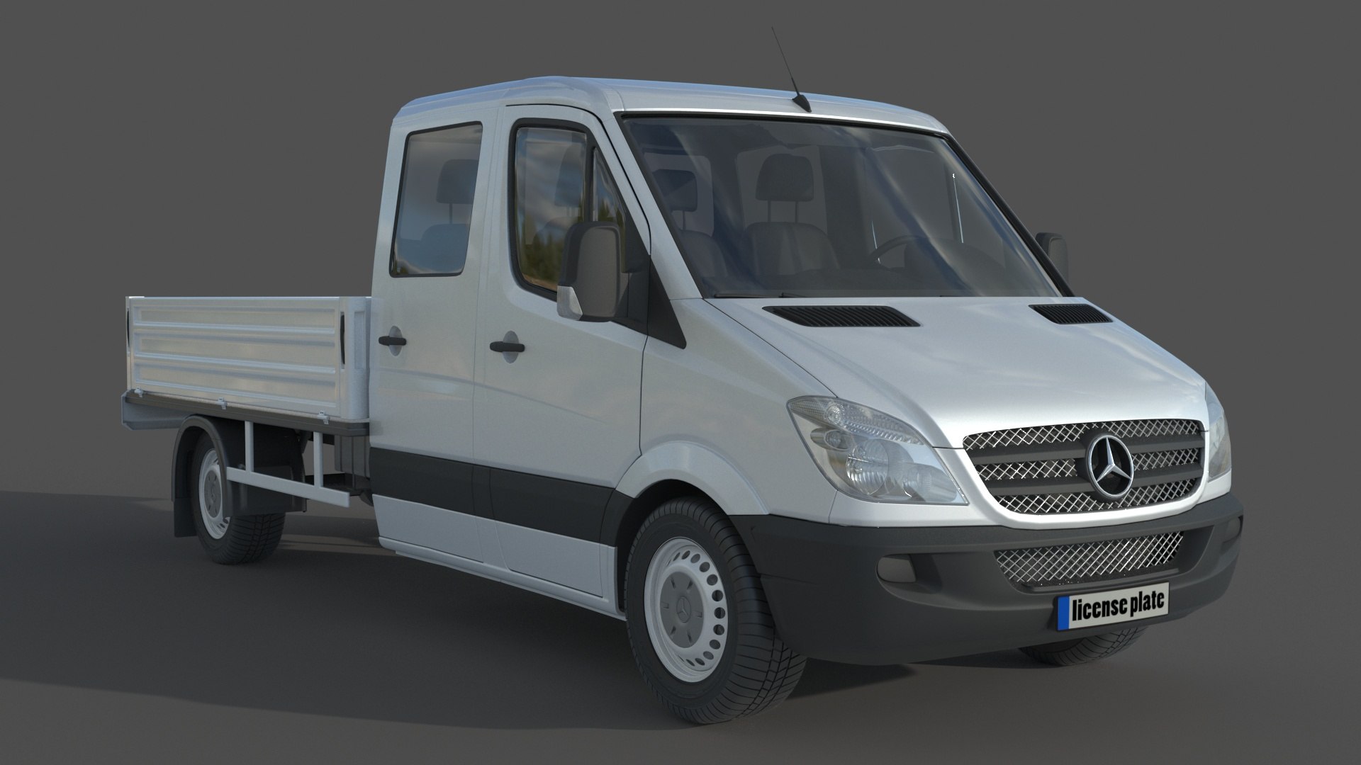 3D Mercedes Benz Sprinter Double Cab Pickup model - TurboSquid 1894887