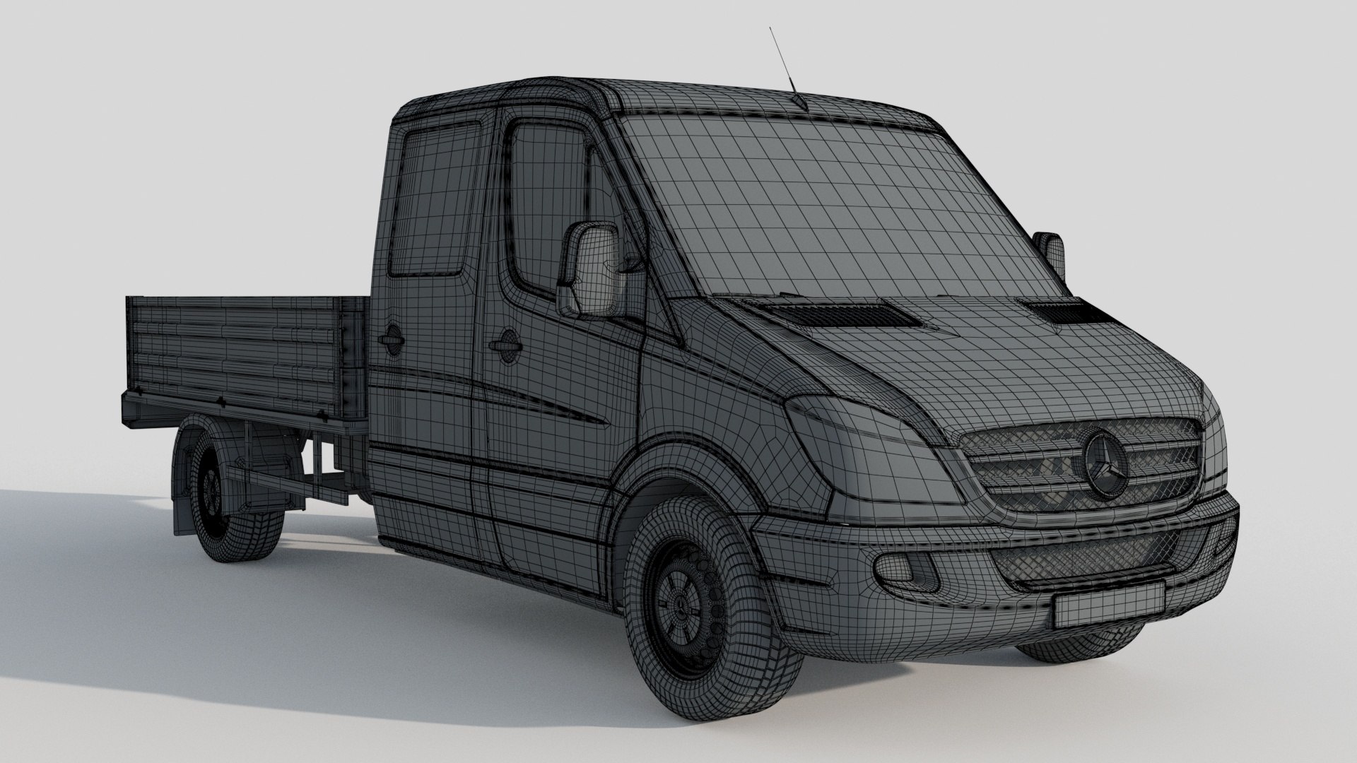 3D Mercedes Benz Sprinter Double Cab Pickup model - TurboSquid 1894887