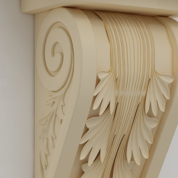 classical interior wall 3d x