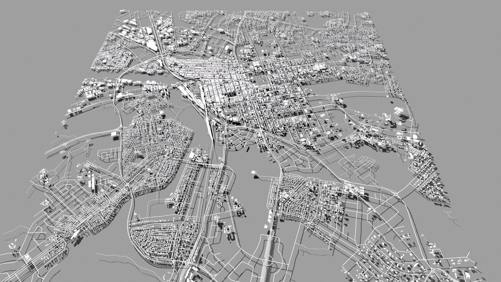 3D Cityscape Harare Zimbabwe - TurboSquid 2000341