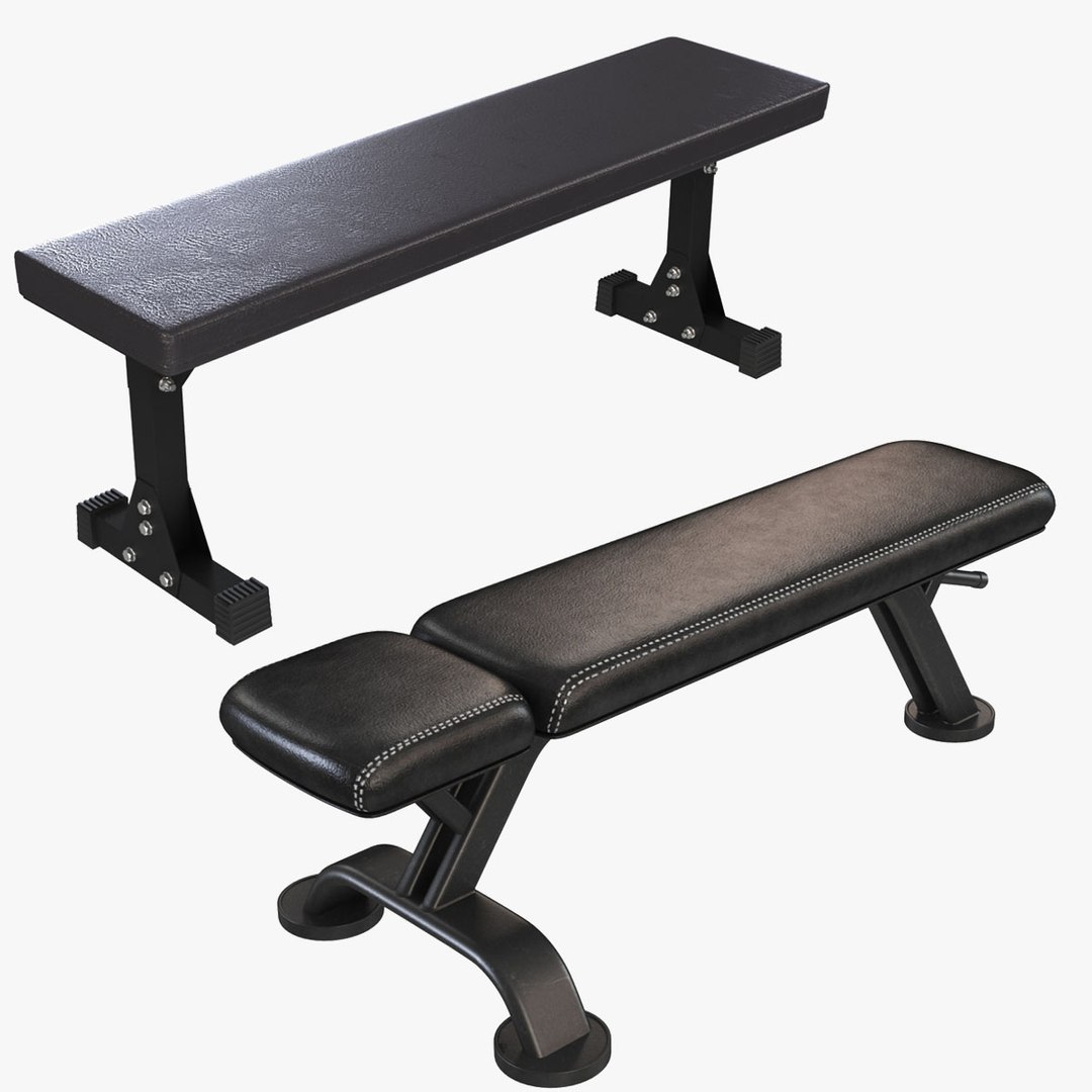 GYM Flat Bench Collection 3D - TurboSquid 1932897