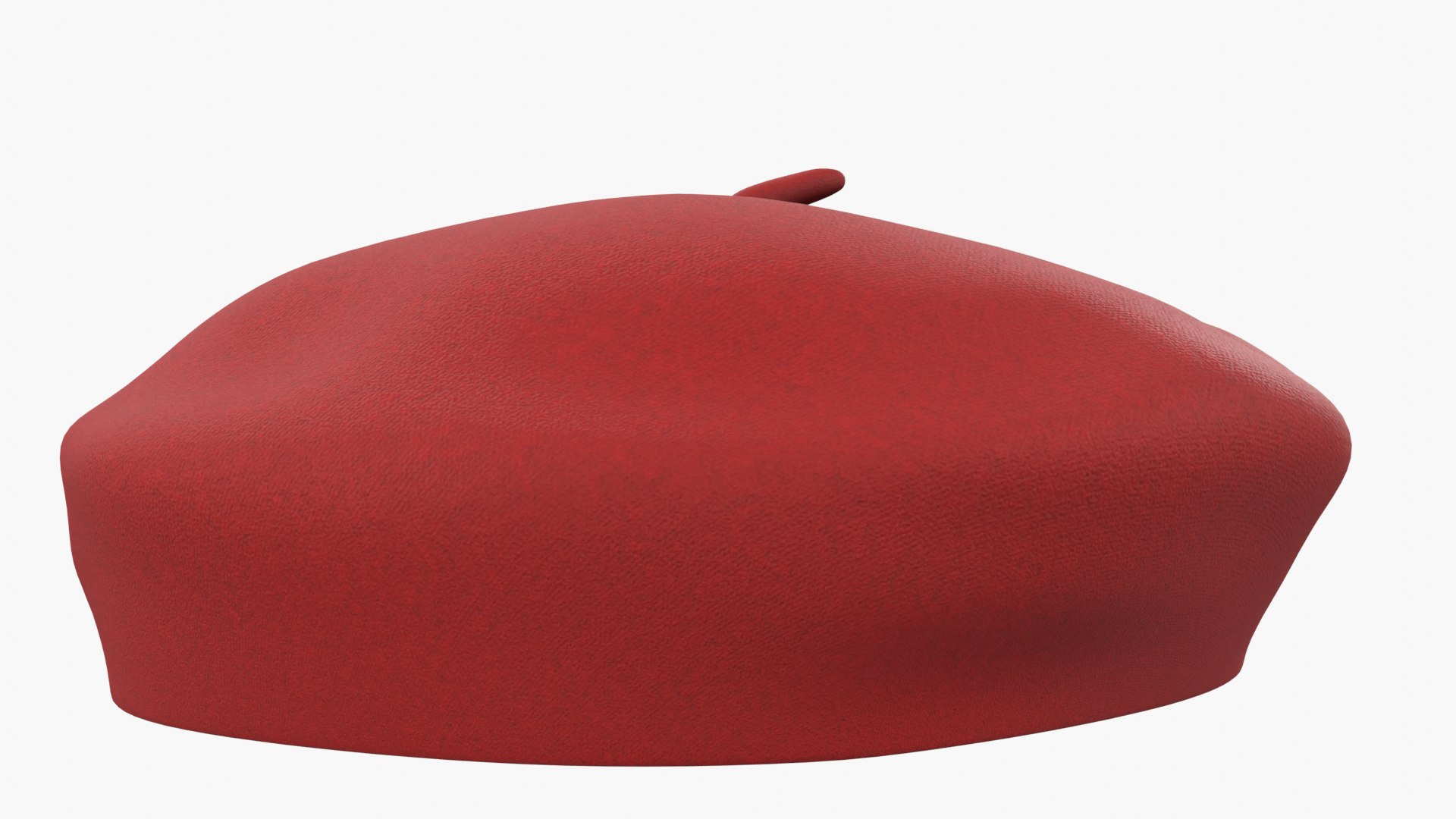 Low Poly Red Beret Model - TurboSquid 2224621