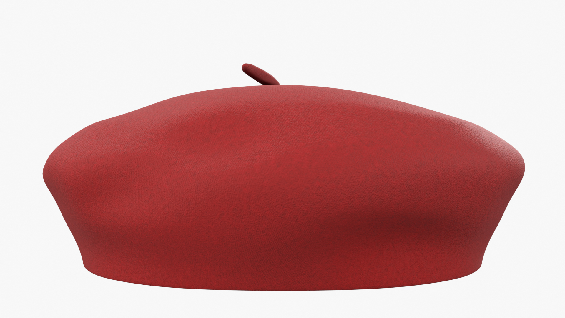 Low Poly Red Beret Model - TurboSquid 2224621