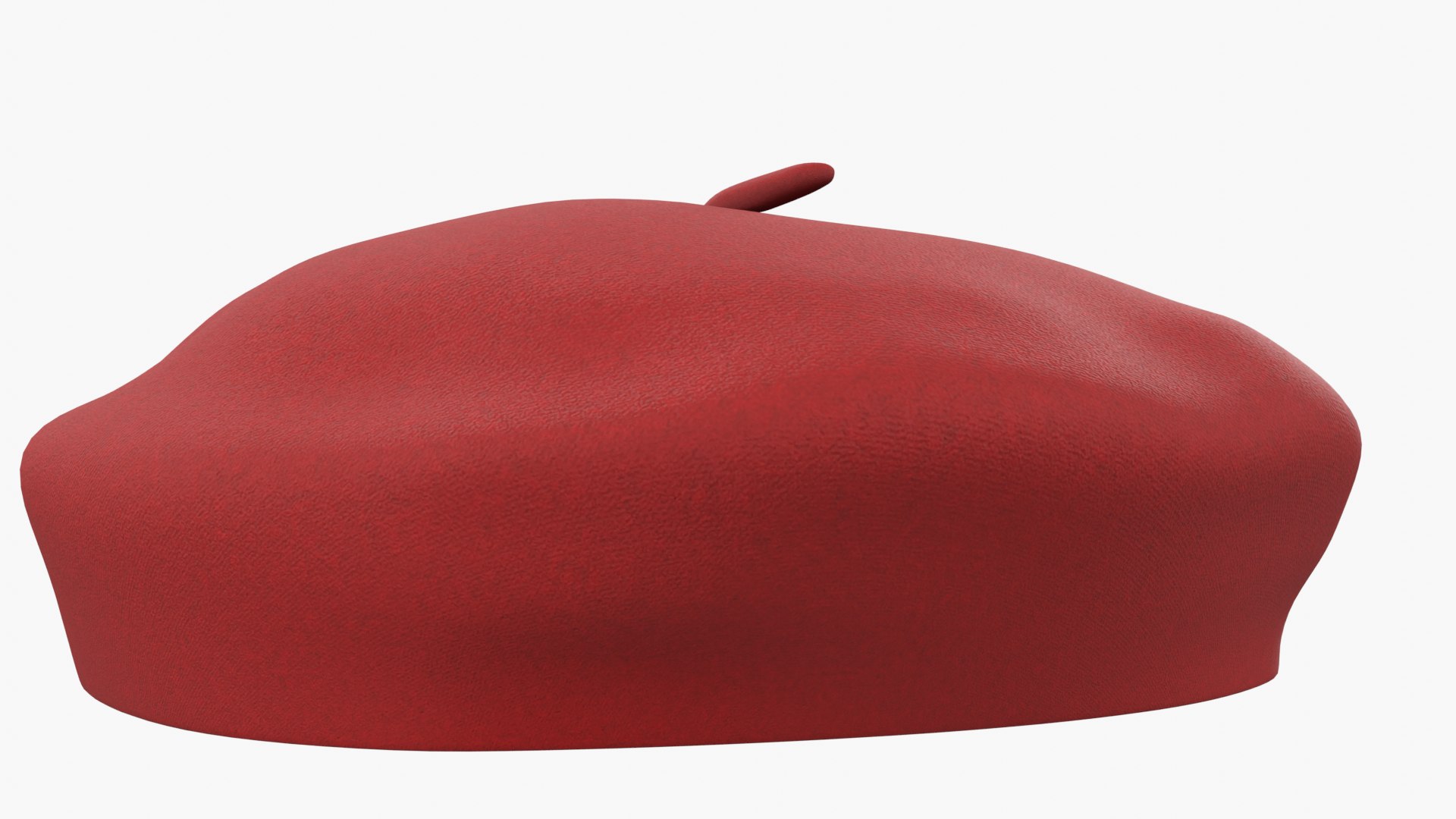Low Poly Red Beret Model - TurboSquid 2224621