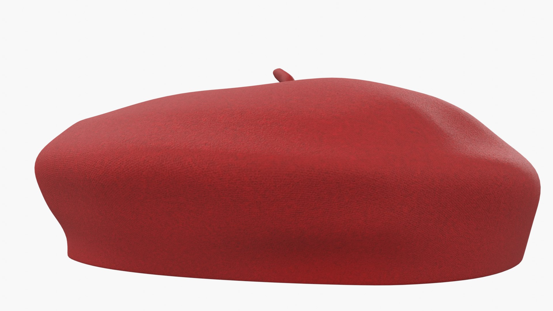 Low Poly Red Beret Model - TurboSquid 2224621