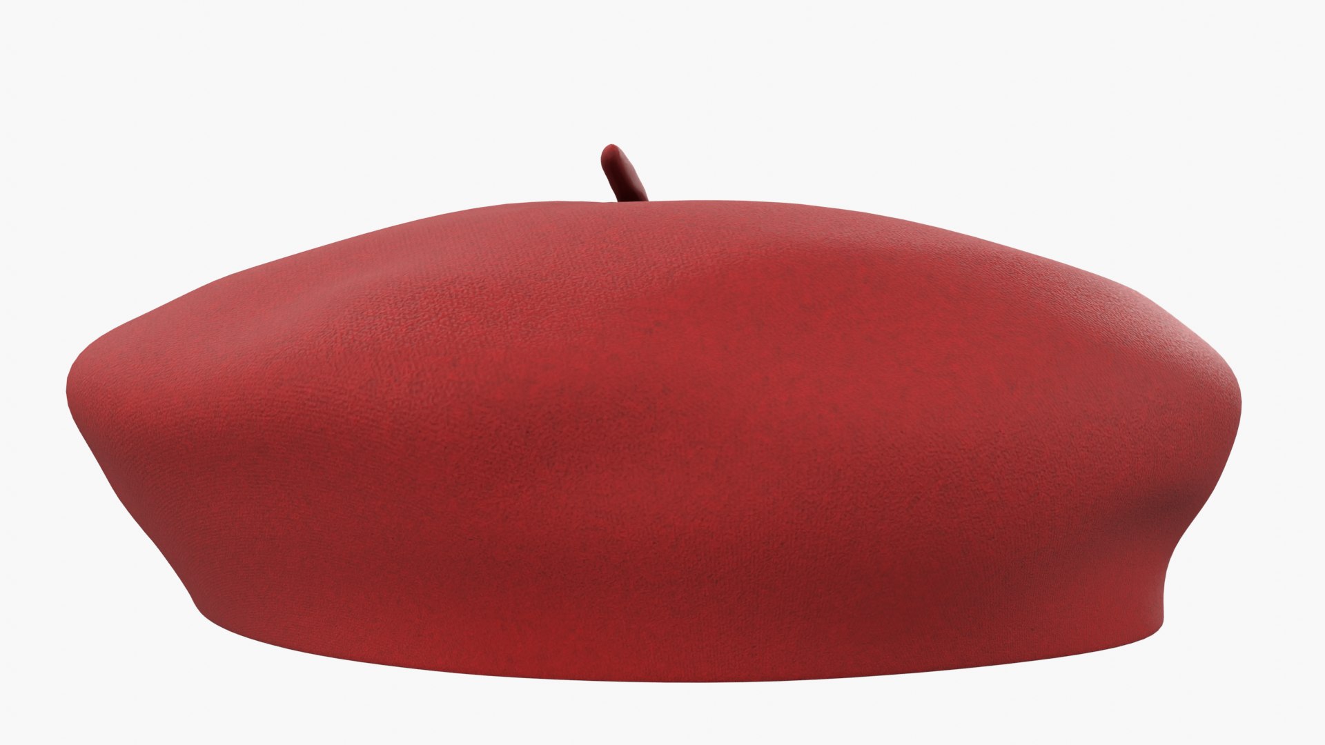 Low Poly Red Beret Model - TurboSquid 2224621
