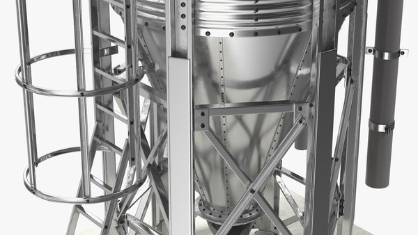 3D Roxell Metal Feed Storage Bin model - TurboSquid 1808185