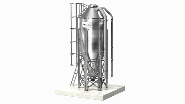 3D Roxell Metal Feed Storage Bin model - TurboSquid 1808185