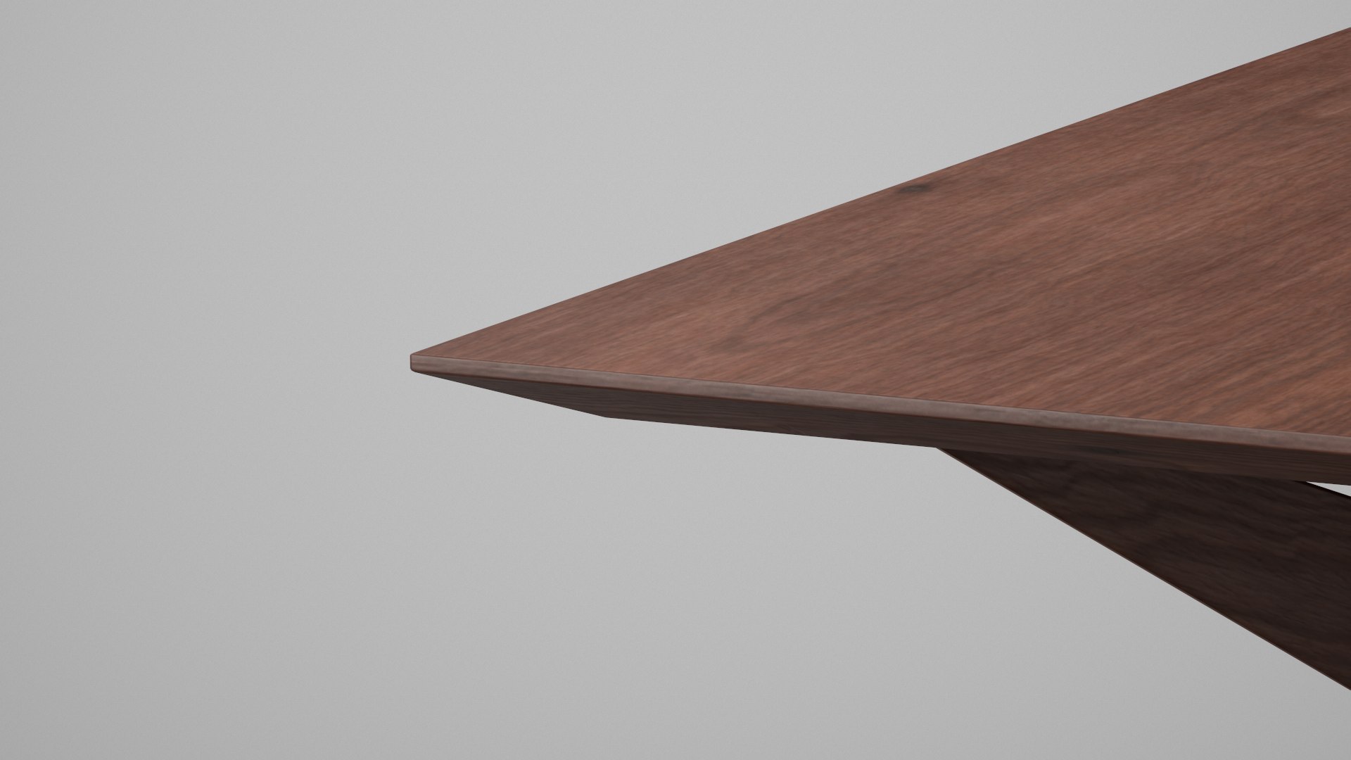 3D Estrella dining Table walnut finish model - TurboSquid 1735255