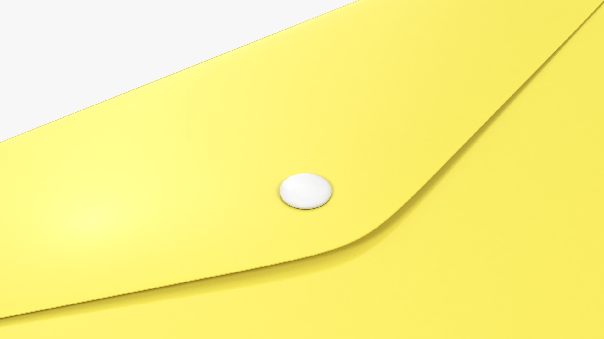 3D A4 Plastic Document Folder Yellow model - TurboSquid 1774586