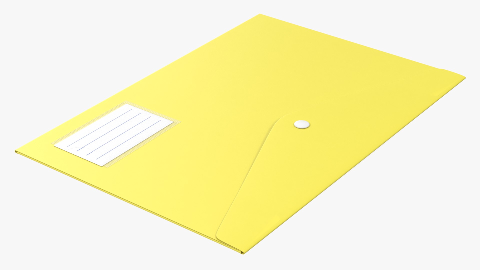 3D A4 Plastic Document Folder Yellow Model - TurboSquid 1774586