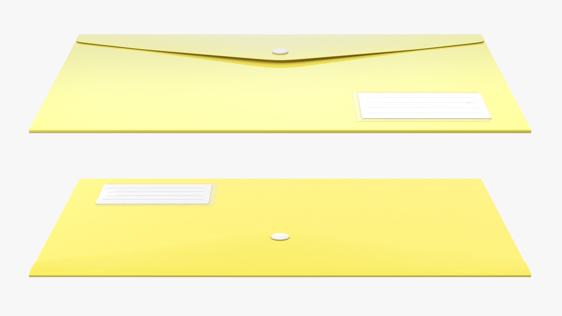 3D A4 Plastic Document Folder Yellow Model - TurboSquid 1774586