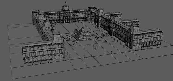 3D model louvre paris - TurboSquid 1240486