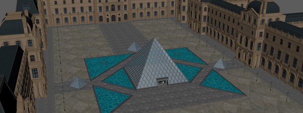 3D model louvre paris - TurboSquid 1240486