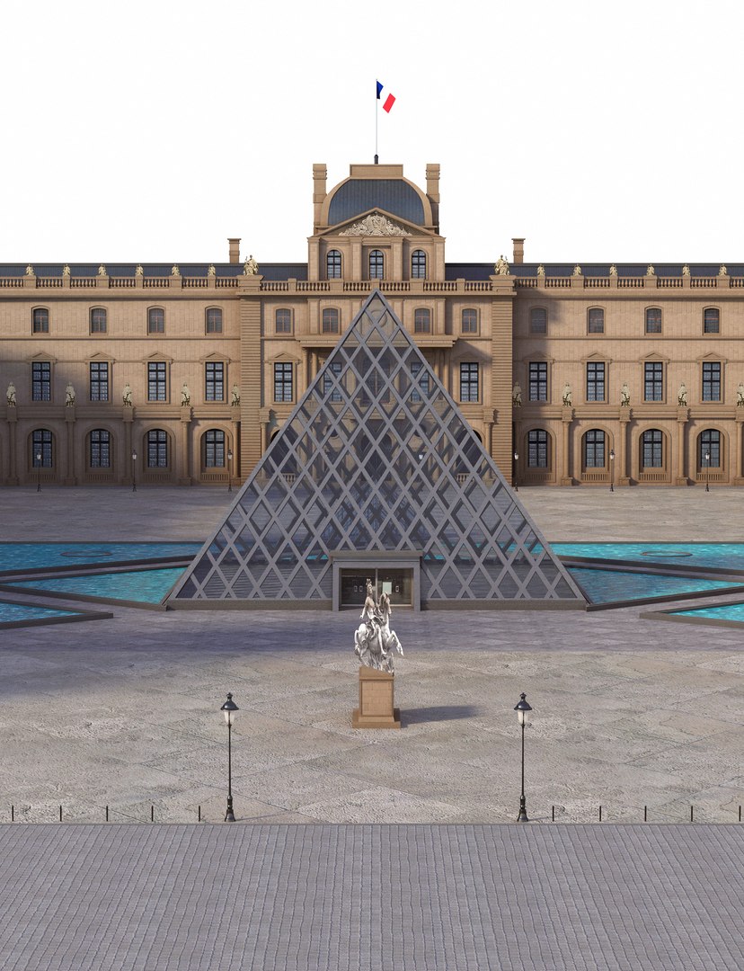 3D Model Louvre Paris - TurboSquid 1240486