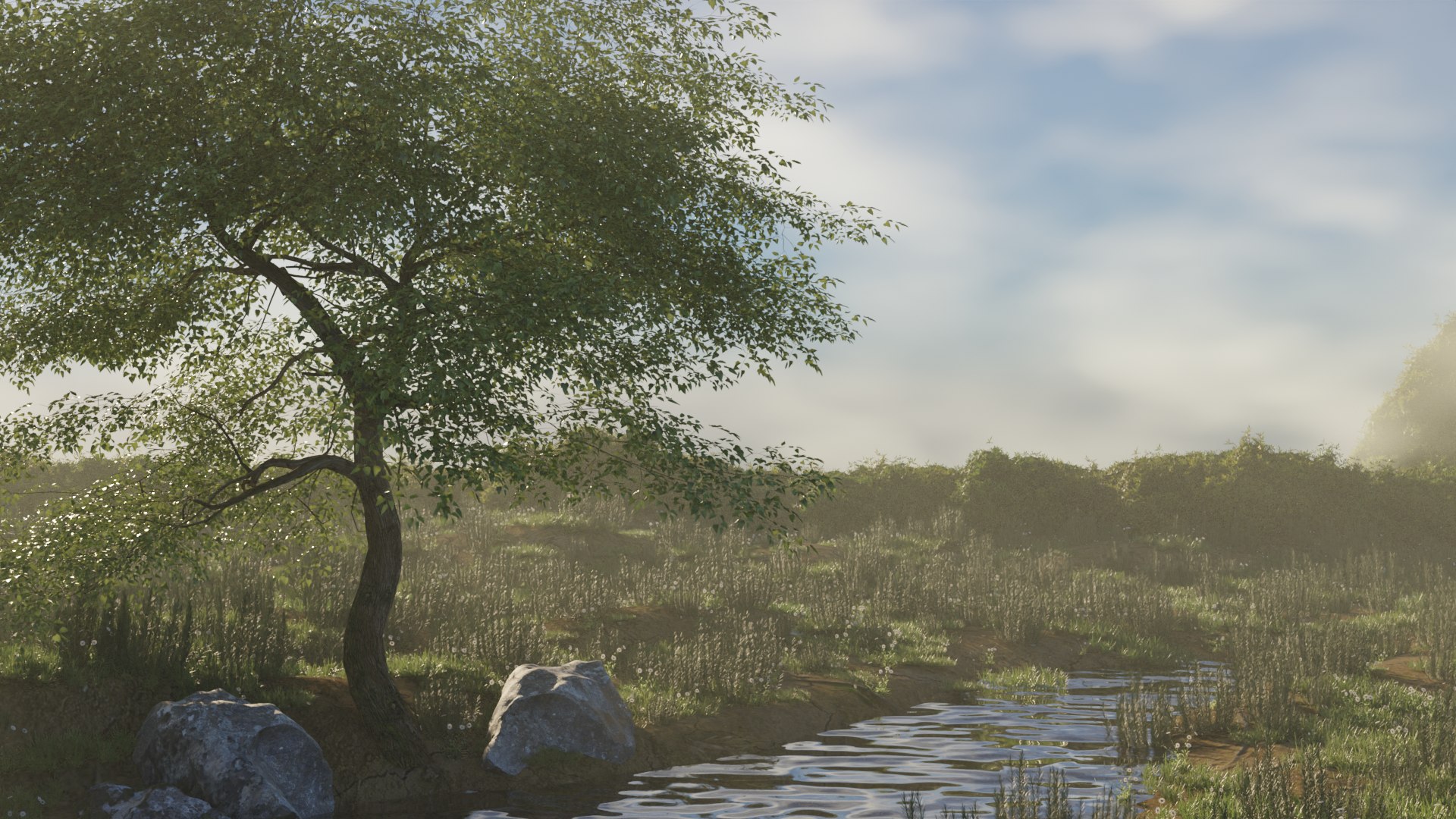 Stylized Nature Ruin In A Beautiful Landscape 3D Model - TurboSquid 2093669