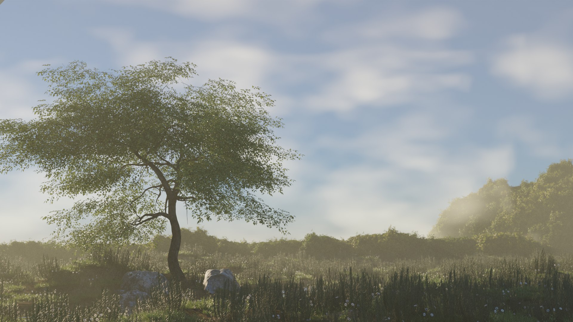Stylized Nature Ruin In A Beautiful Landscape 3D Model - TurboSquid 2093669