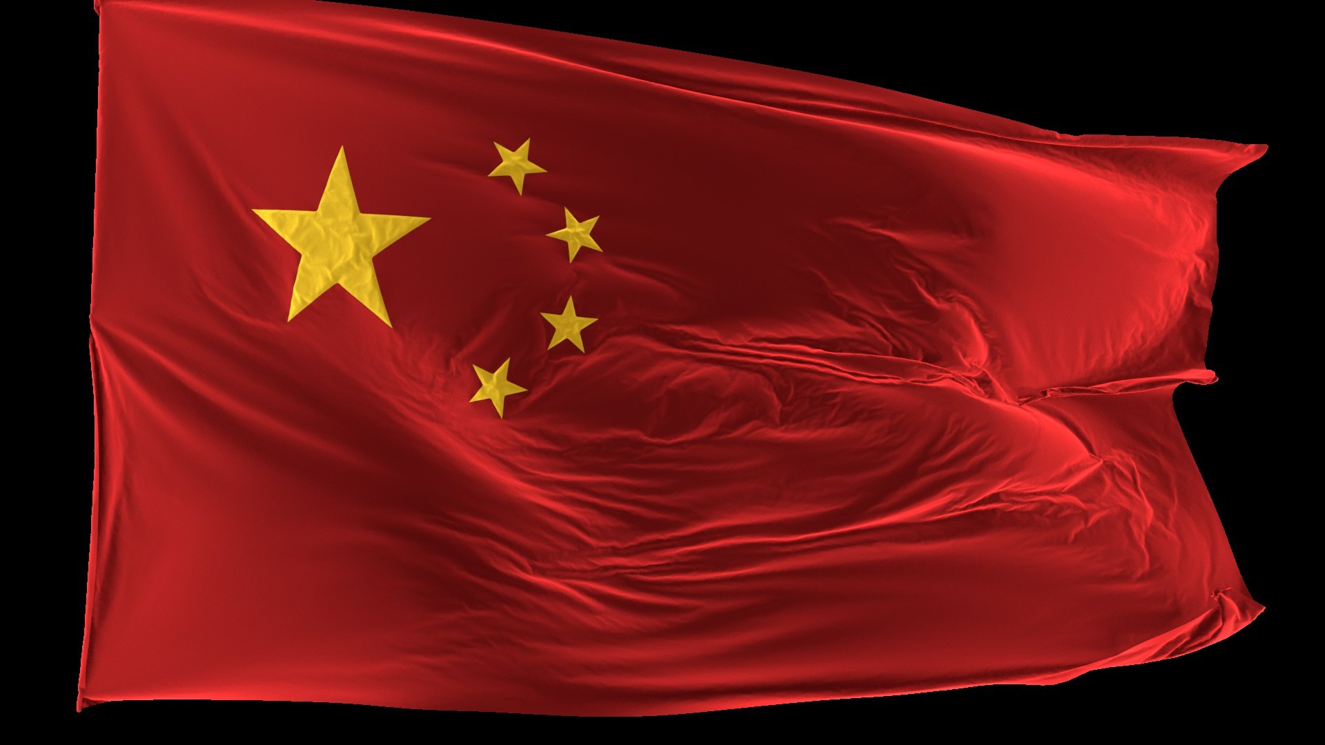 China Flag Animated 3D Model - TurboSquid 1728471