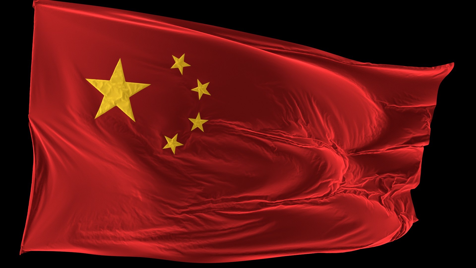 China Flag Animated 3D Model - TurboSquid 1728471